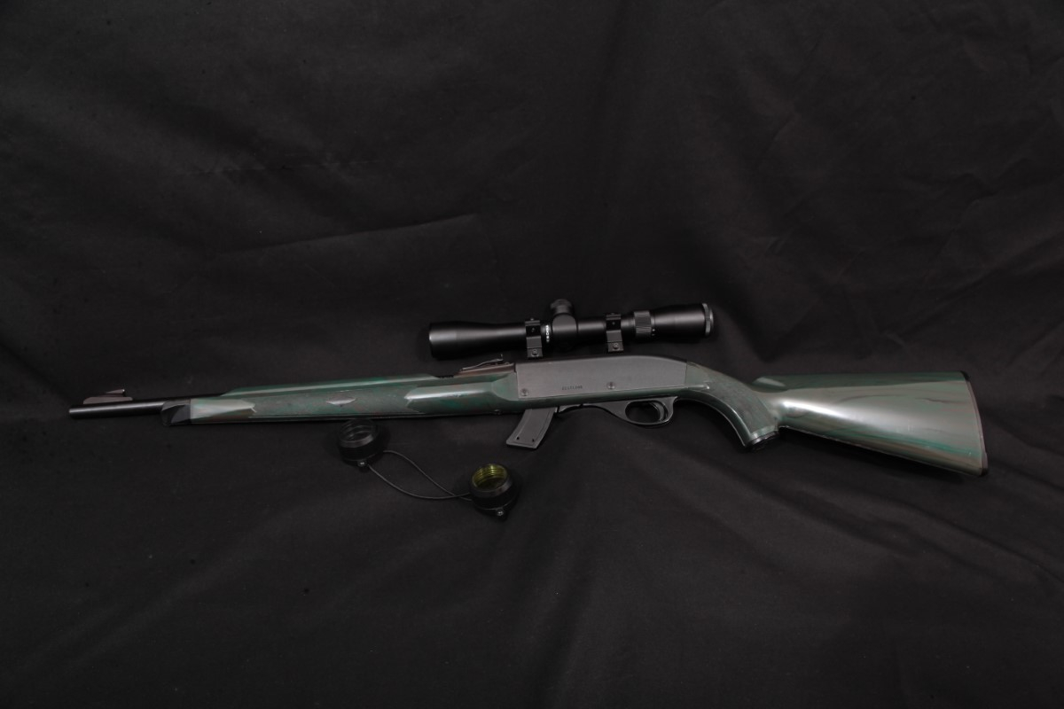 Remington Model Nylon Apache 77, Blue 19 5/8" Detachable Magazine Semi ...