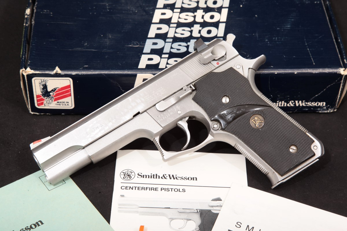 Smith & Wesson S&W Model 645, Stainless 5" Sa/Da Semi-Automatic Pistol ...