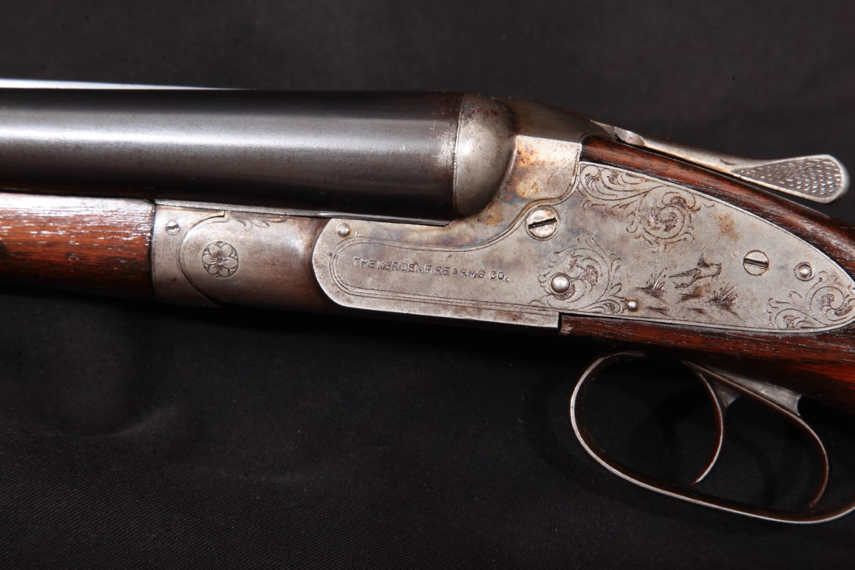 Meriden Firearms Co Hammerless, Blue & Case-Color 30" Sidelock Sxs Side ...