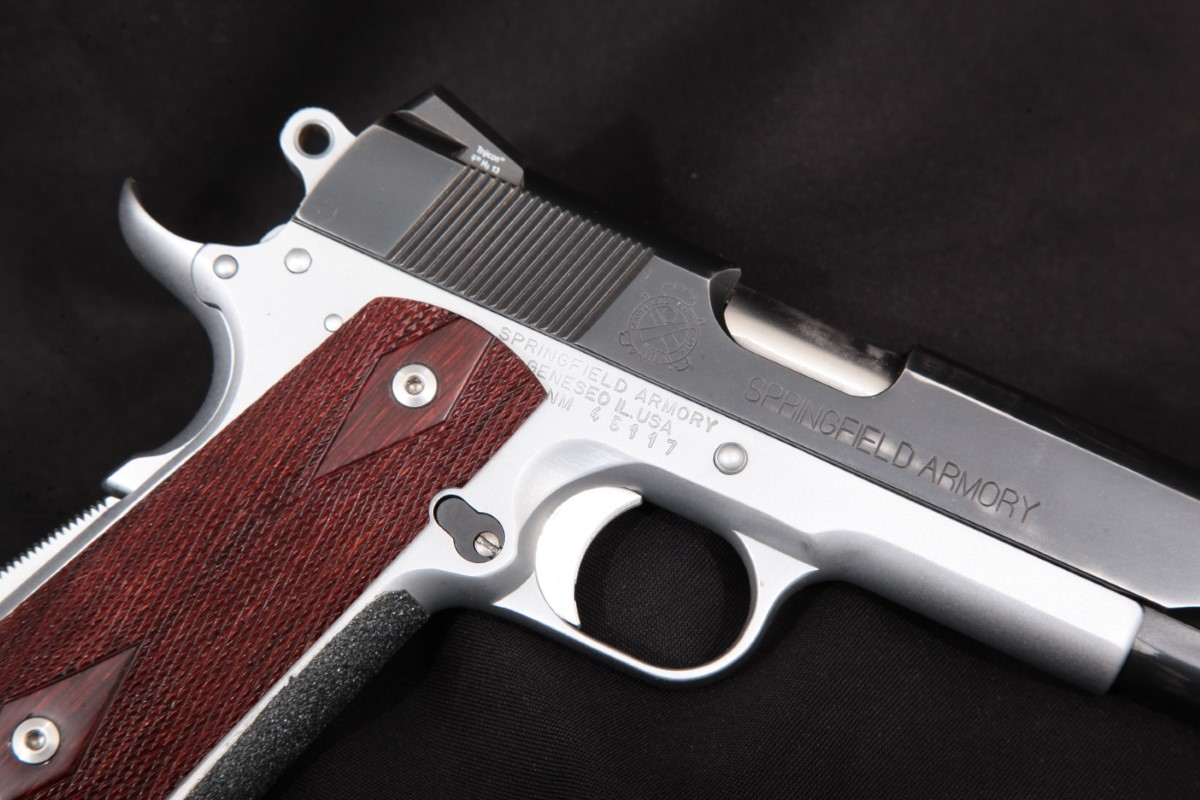 Springfield Armory Model 1911-A1, Blue & Hard Chrome 5" Single Action ...