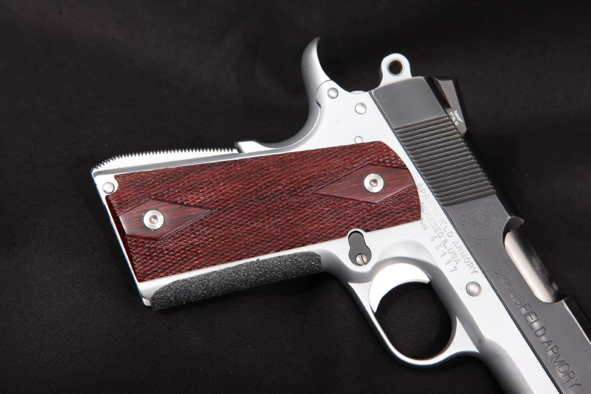 Springfield Armory Model 1911-A1, Blue & Hard Chrome 5" Single Action ...