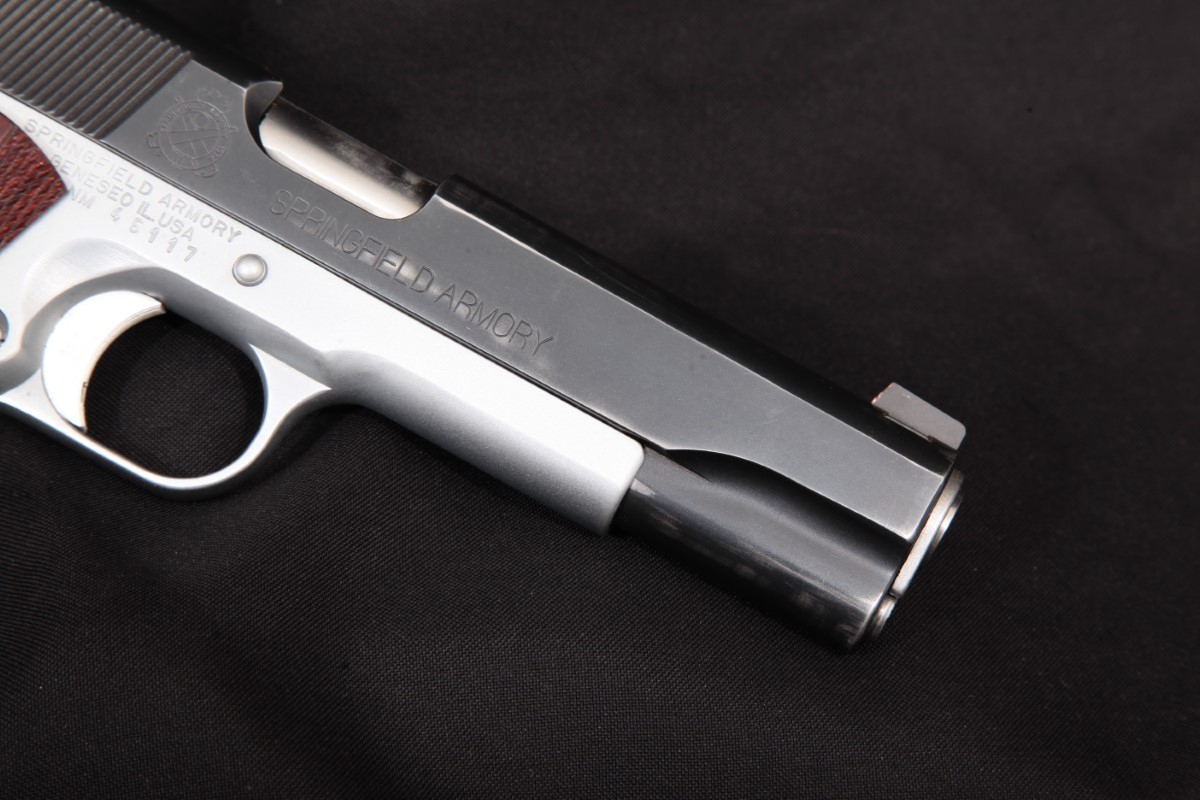 Springfield Armory Model 1911-A1, Blue & Hard Chrome 5" Single Action ...
