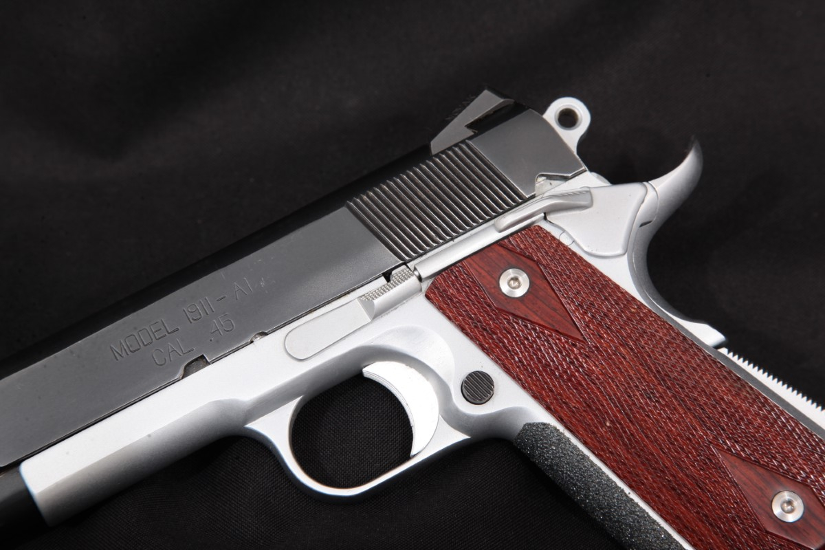 Springfield Armory Model 1911-A1, Blue & Hard Chrome 5" Single Action ...