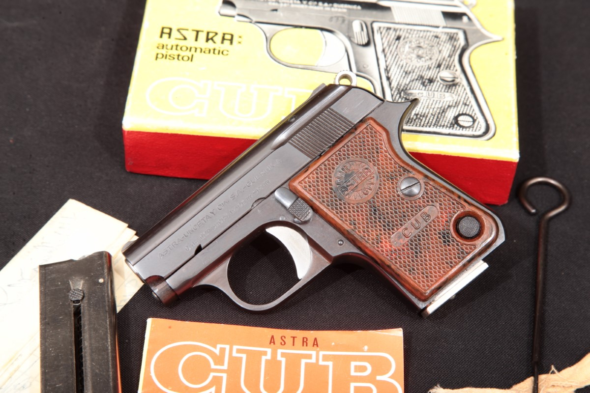 Astra-Unceta Model 2000 Cub Like Colt Jr., Blue 2 1/4" Single-Action Semi-Automatic Pocket ...