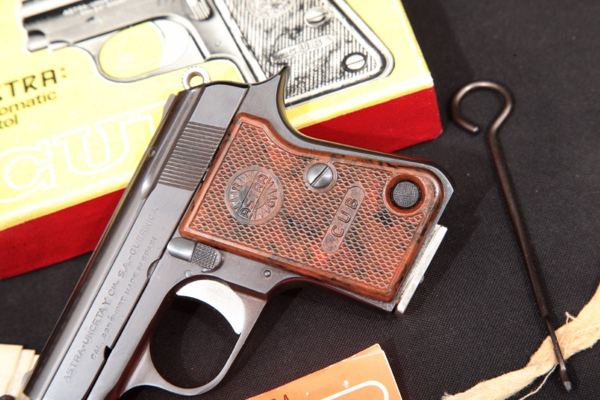 Astra-Unceta Model 2000 Cub Like Colt Jr., Blue 2 1/4" Single-Action Semi-Automatic Pocket ...