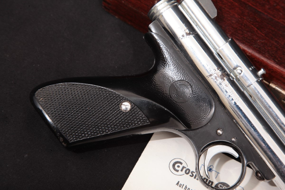 Crosman Model 150 Medalist Pellgun Pistol, Chrome 6" Co2 Single Shot ...