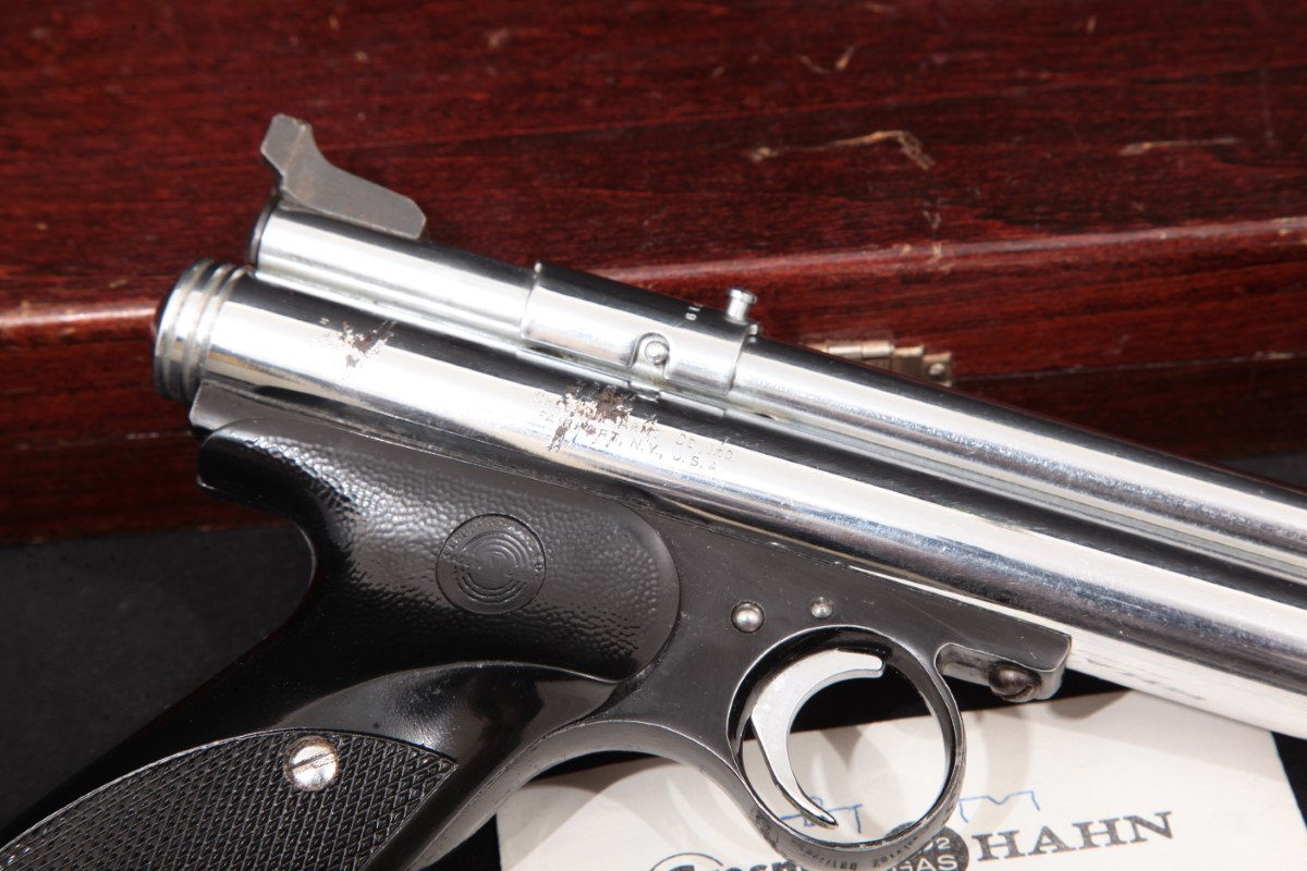 Crosman Model 150 Medalist Pellgun Pistol, Chrome 6" Co2 Single Shot ...