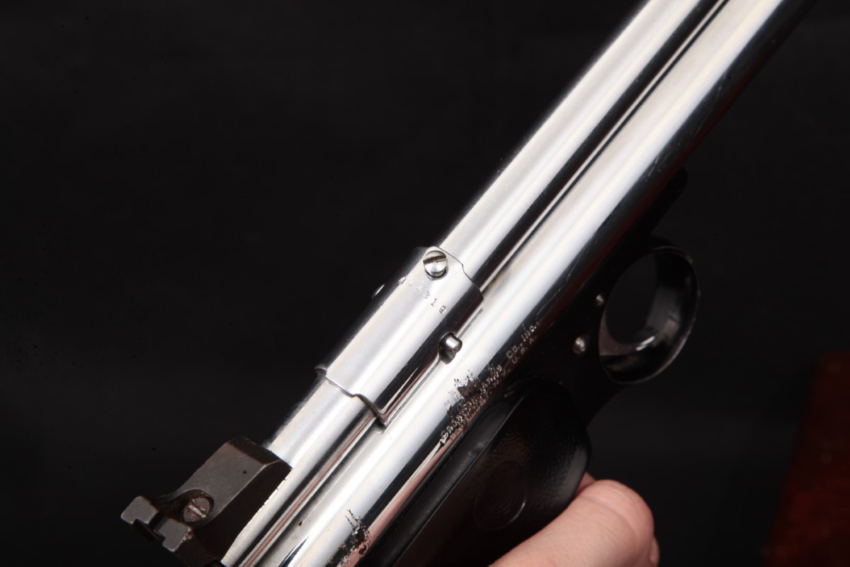 Crosman Model 150 Medalist Pellgun Pistol, Chrome 6" Co2 Single Shot ...