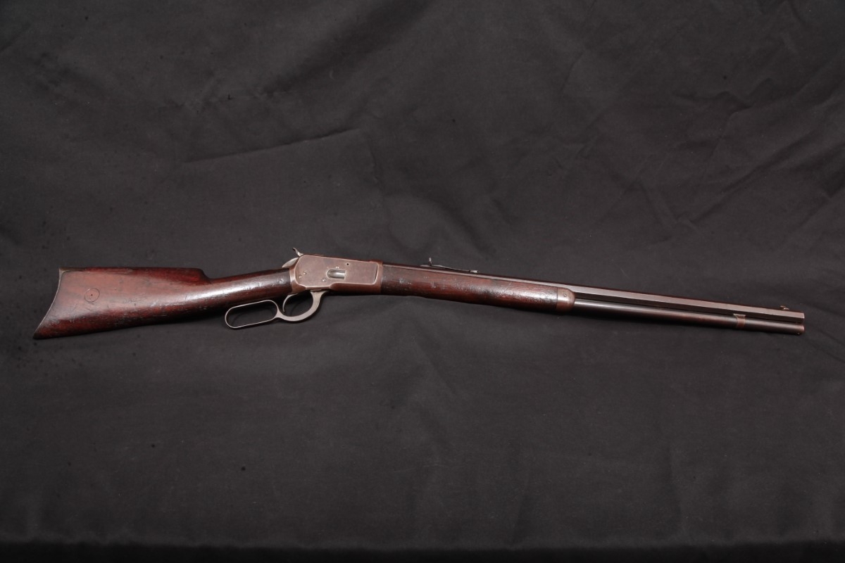 Winchester Model 1892 92 Rifle, Blue 24" Octagonal Full Length Magazine ...
