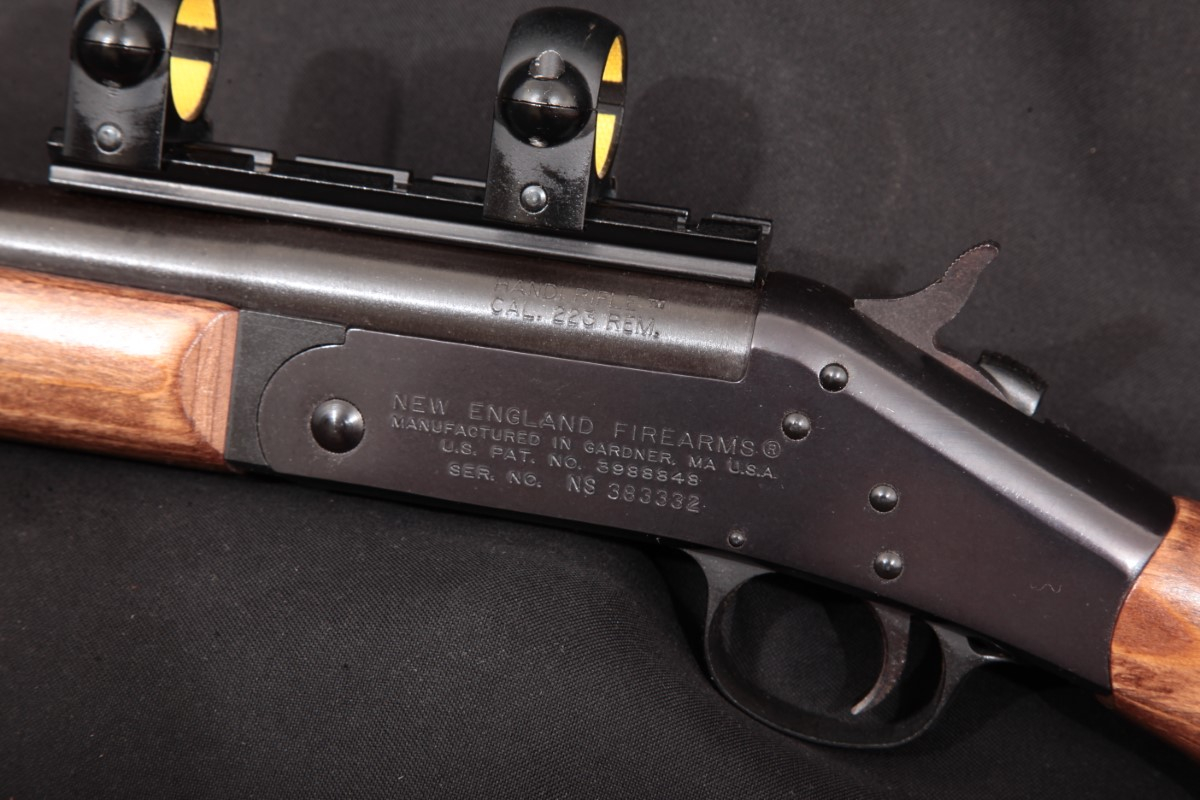 New England Firearms H&R Harrington & Richardson Handi-Rifle, Blue 22 ...