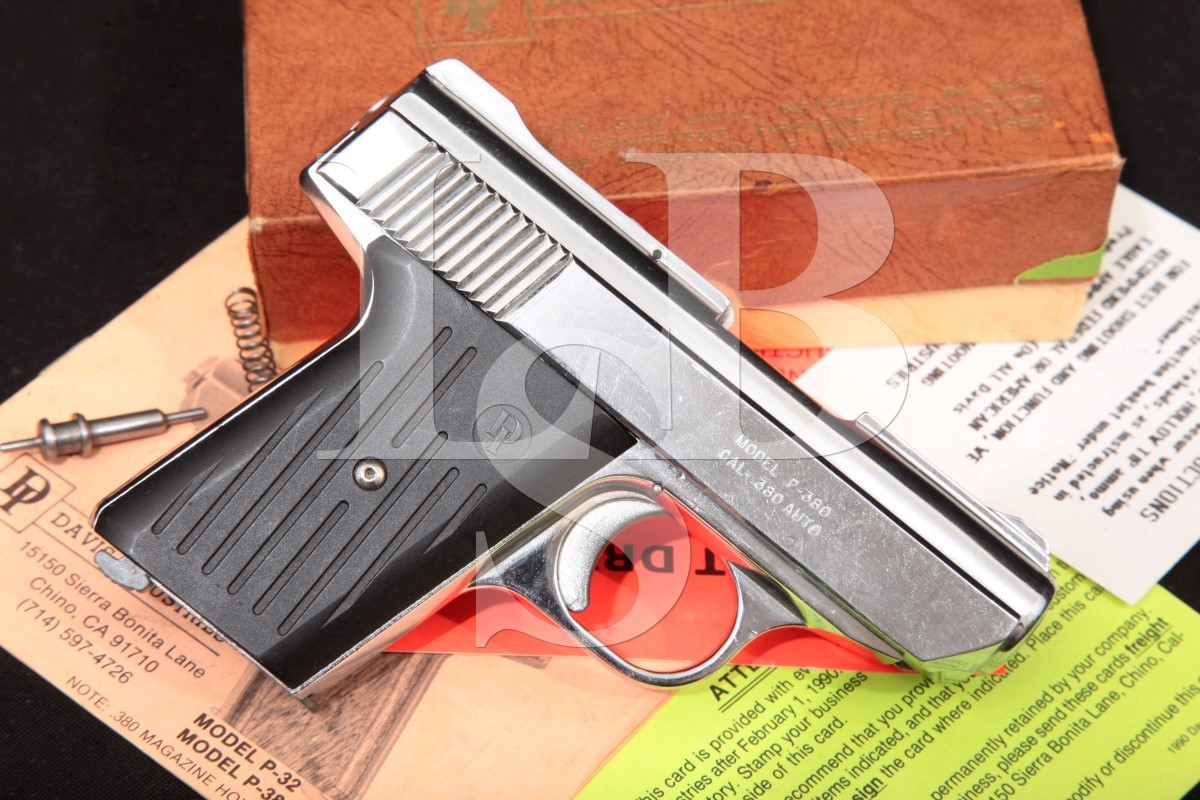 Davis Industries Model P-380, 2 7/8" Chrome Striker Fired Semi ...