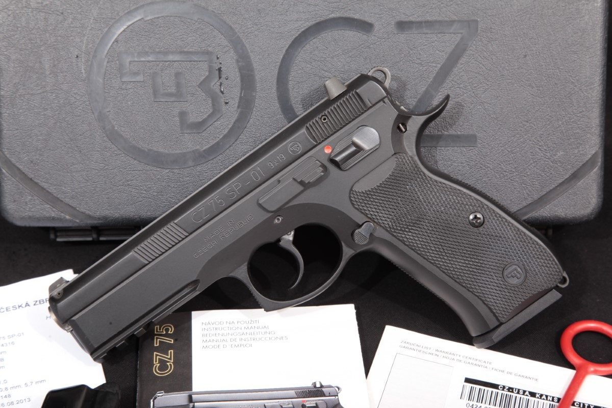Model 75 Cz75 Cz-75 Sp-01 Sp01 01152, Black 4.7" Sa/Da Semi-Automatic ...