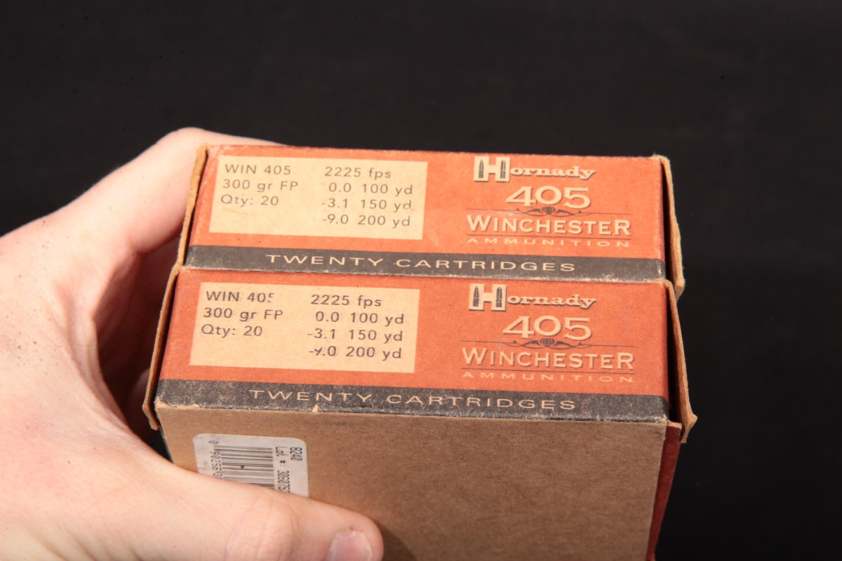 60x .405 Win. Vintage Old Western Scrounger & Hornady Ammunition 300 Gr ...