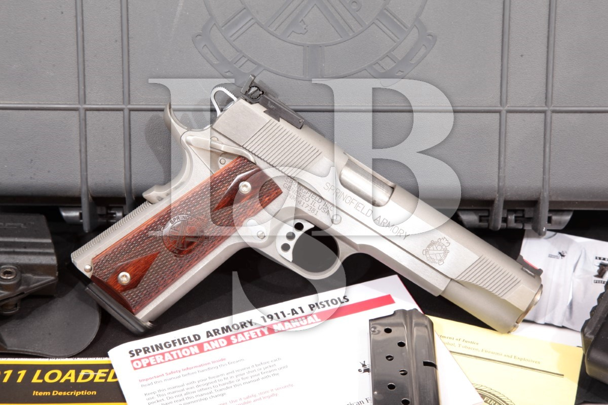 Springfield Armory Model 1911-A1 Loaded Target Pi9134l, Stainless 5" Sa ...