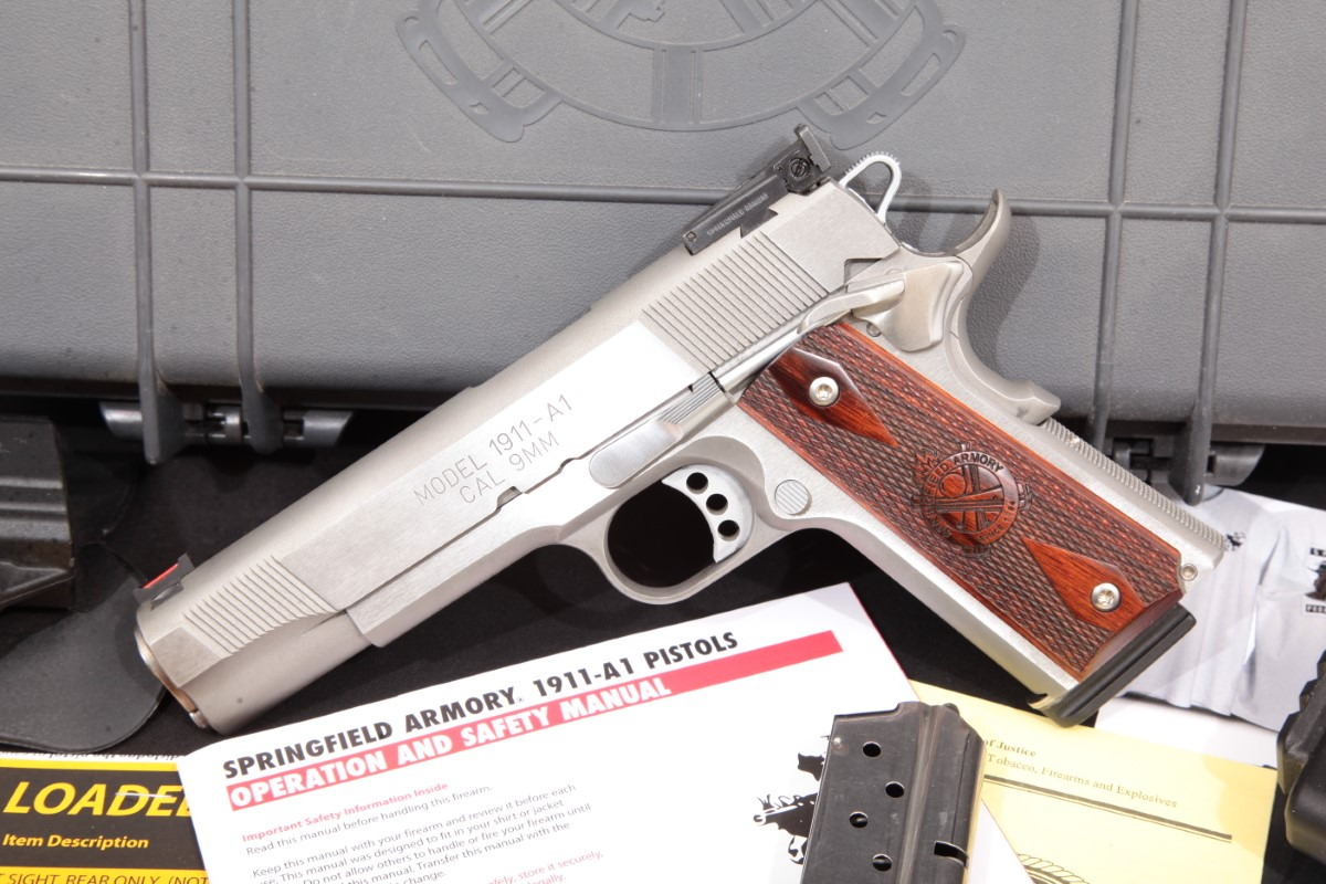 Springfield Armory Model 1911-A1 Loaded Target Pi9134l, Stainless 5" Sa ...
