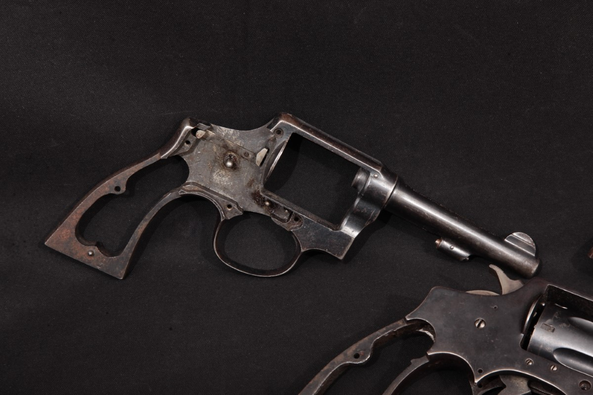 Eibar Lot Of 3 Spanish S&W Copy Revolvers, Blue 4" & 5" Double Action ...