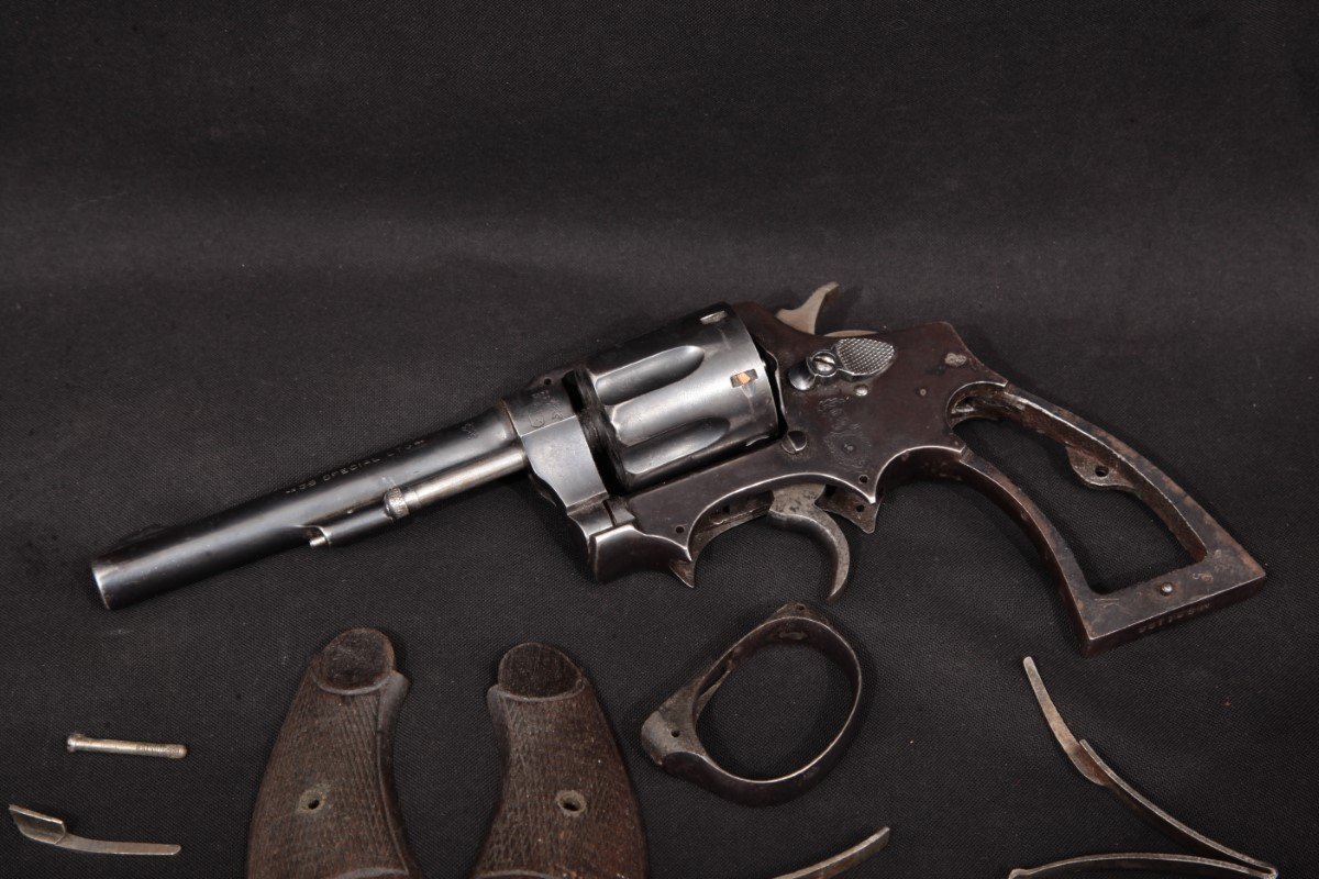 Eibar Lot Of 3 Spanish S&W Copy Revolvers, Blue 4" & 5" Double Action ...