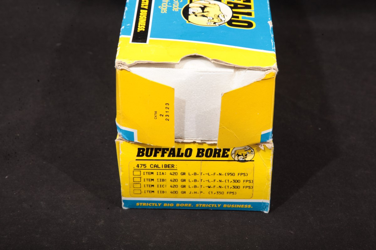 58x .475 Linebaugh Buffalo Bore Mixed New & Reloaded Ammunition Lead Fp ...