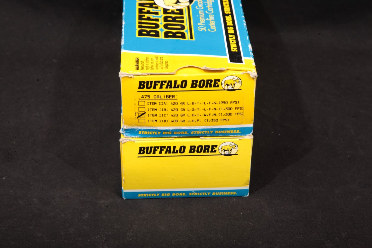 58x .475 Linebaugh Buffalo Bore Mixed New & Reloaded Ammunition Lead Fp ...