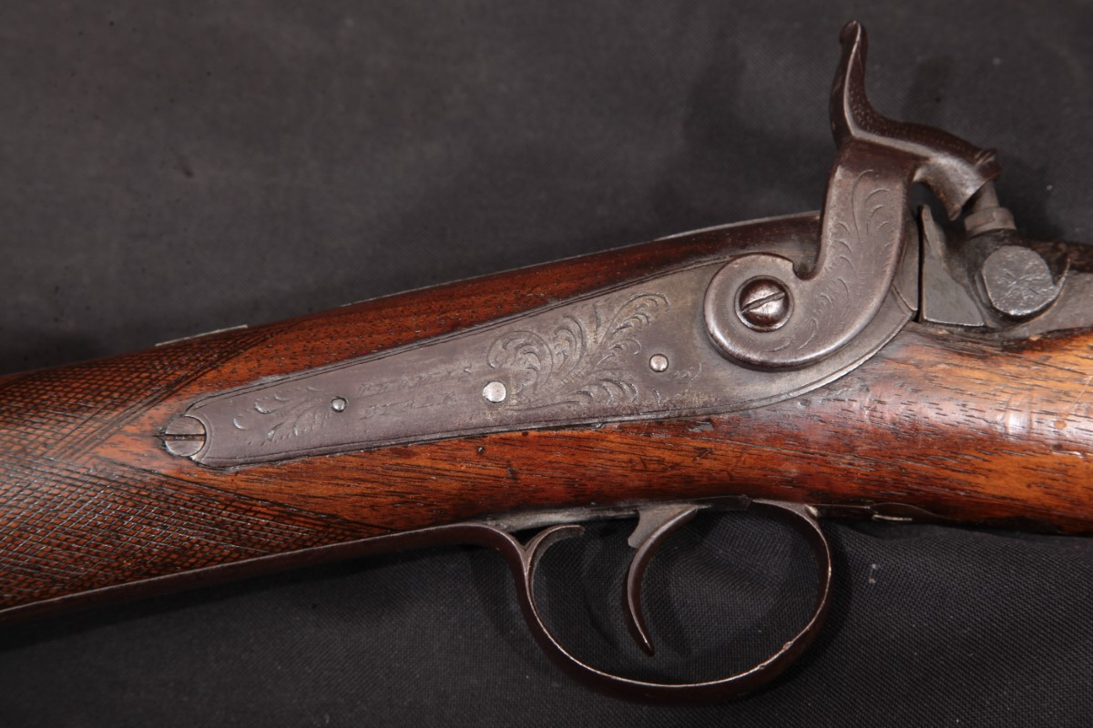 Thomas Tyrer Model Percussion Kentucky Rifle Half-Stock, Blue 38 Single ...