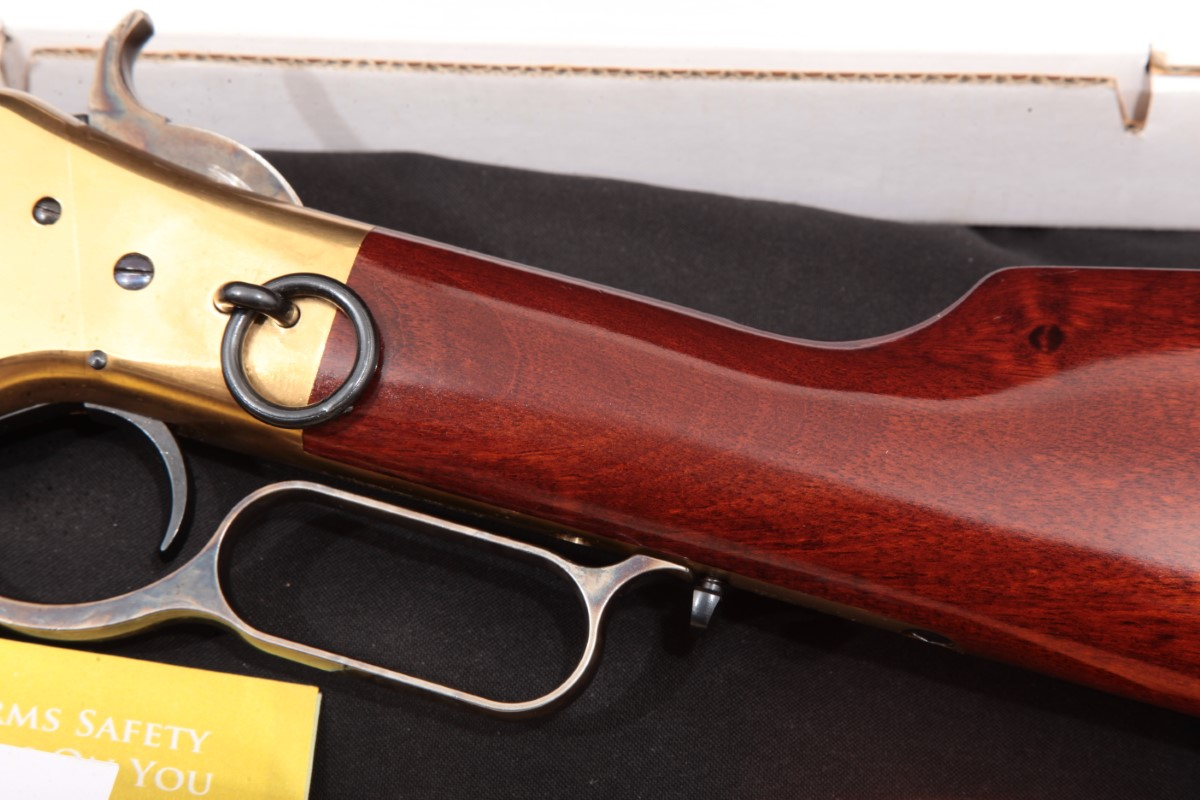 Uberti Model 1866 66 Yellowboy Carbine, Cowboy Action, Blue/Brass 19 1/ ...