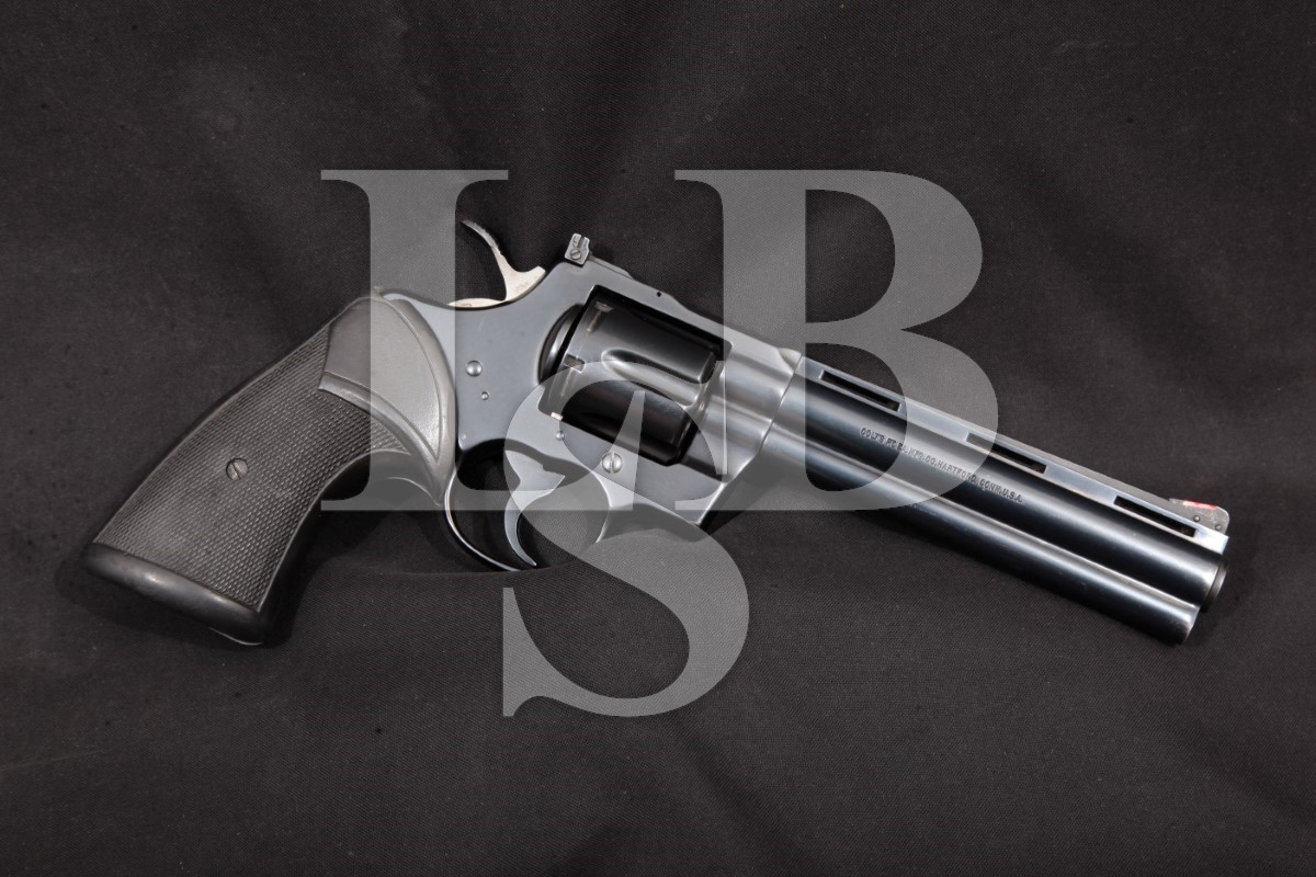 Colt Python Model I3660, Blue 6" Vent-Rib 6-Shot Sa/Da Double Action ...