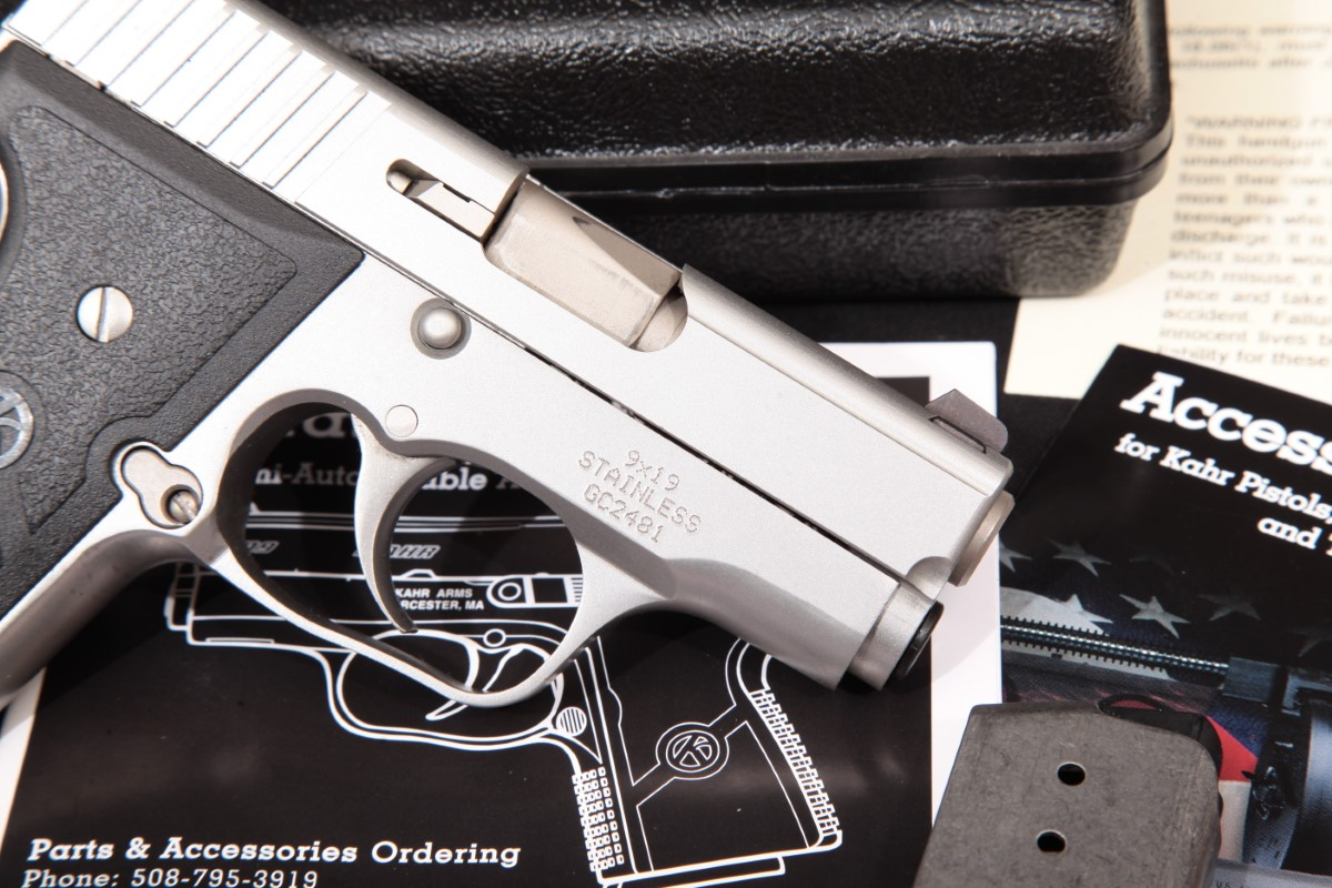 Kahr Arms Model Mk9 Mk-9 M9093a, Stainless Steel 3" Striker-Fired Semi ...