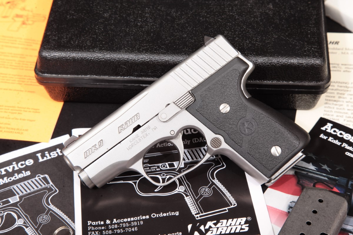 Kahr Arms Model Mk9 Mk-9 M9093a, Stainless Steel 3" Striker-Fired Semi ...