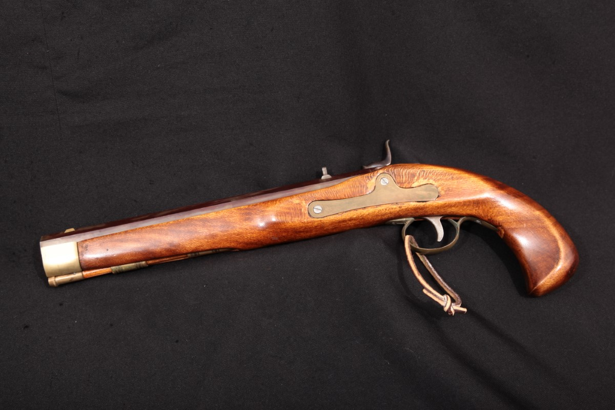 UNKNOWN - Black Powder Kit Pistol, Brown Brass & Case Color 9