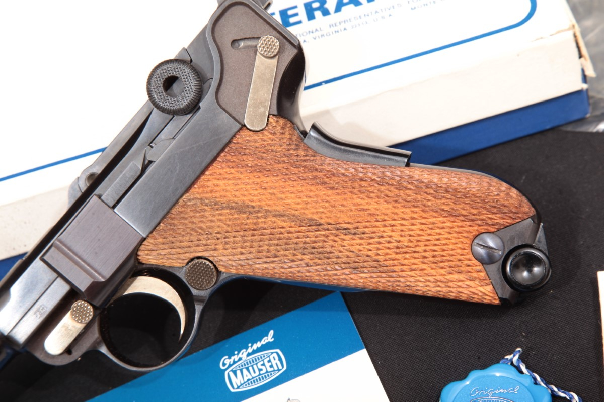 Mauser Interarms Parabellum Swiss-Style Luger, Blue 4" Toggle-Lock Semi ...