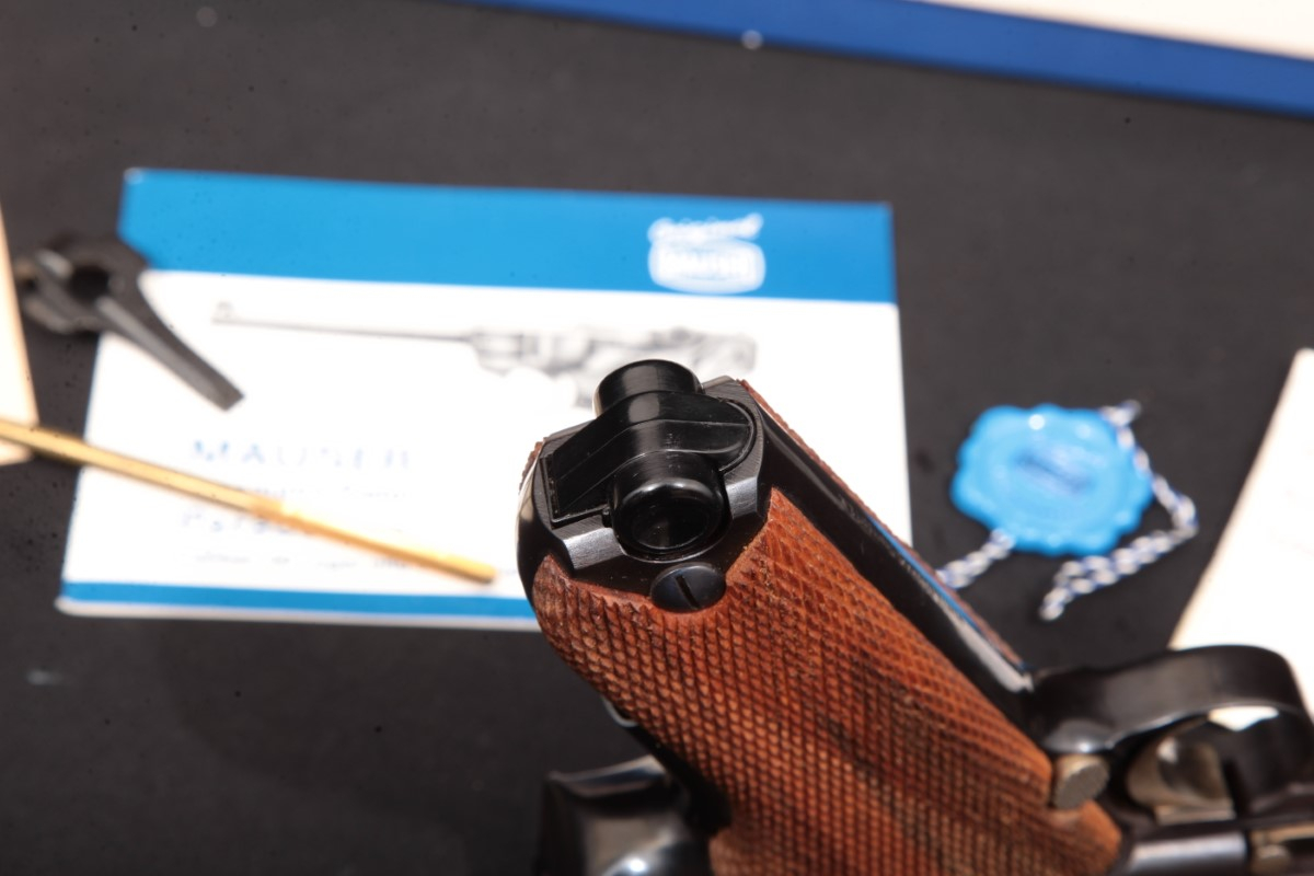 Mauser Interarms Parabellum Swiss-Style Luger, Blue 4" Toggle-Lock Semi ...