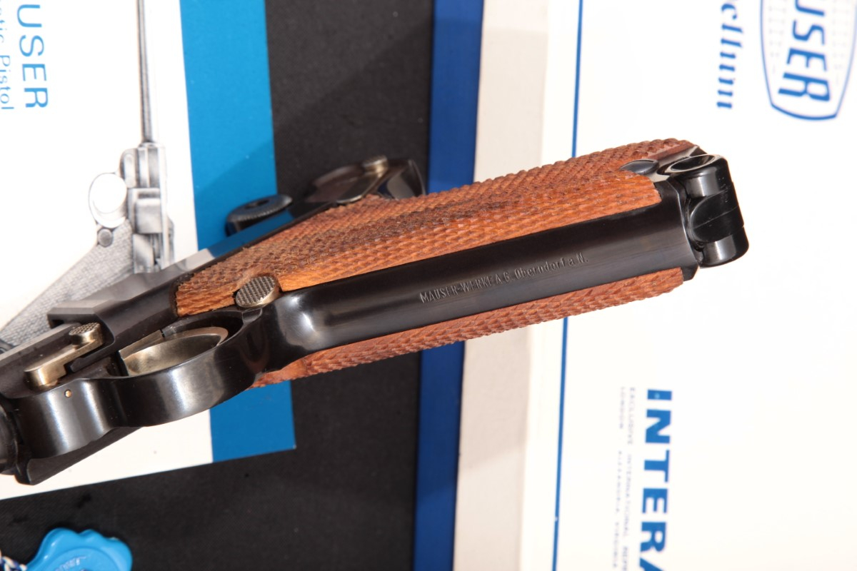 Mauser Interarms Parabellum Swiss-Style Luger, Blue 4" Toggle-Lock Semi ...