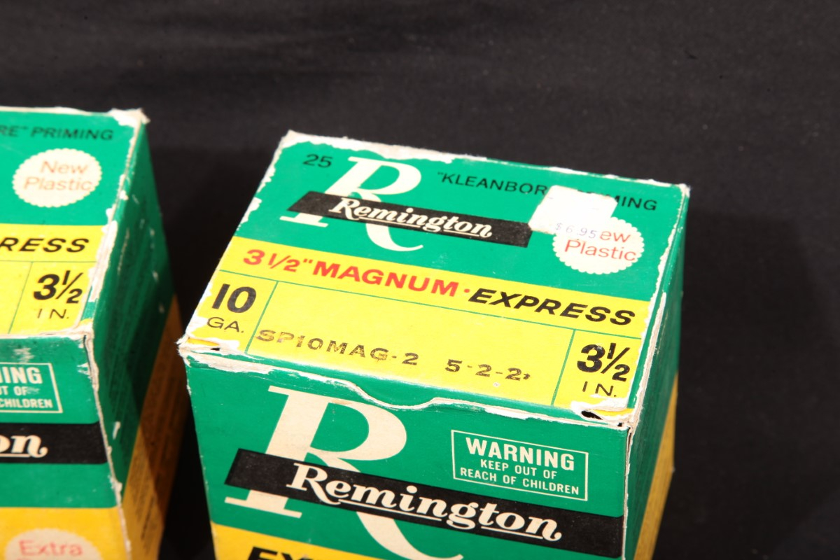 45x 10 Gauge 3 1/2 Inch Vintage Remington Express Shot Shells Original ...