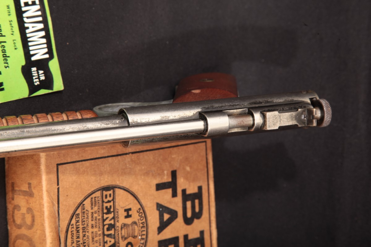 Vintage Pre-1957 Benjamin Model 130 Target Air Pistol & Box .177 ...