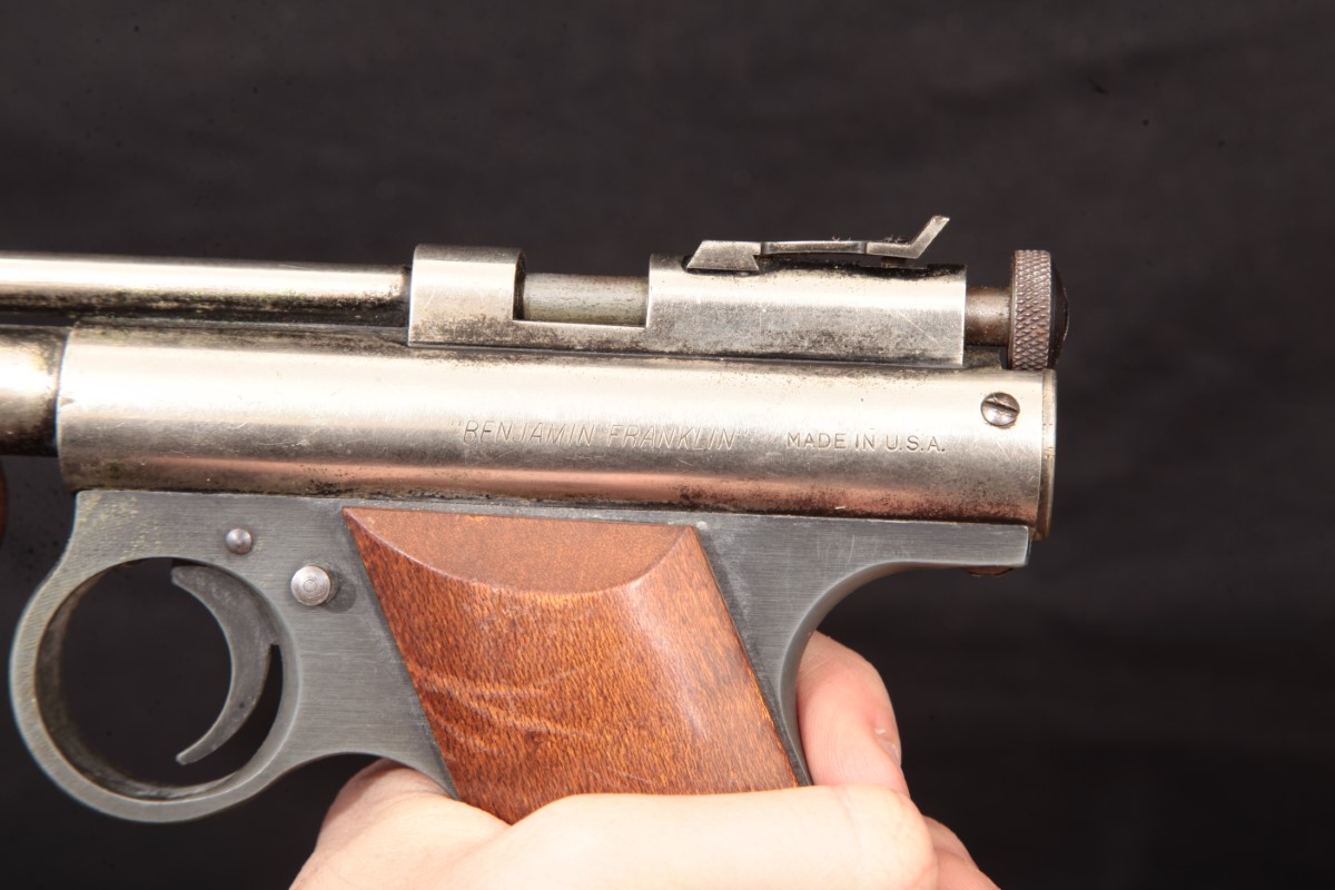 Vintage Pre-1957 Benjamin Model 130 Target Air Pistol & Box .177 ...