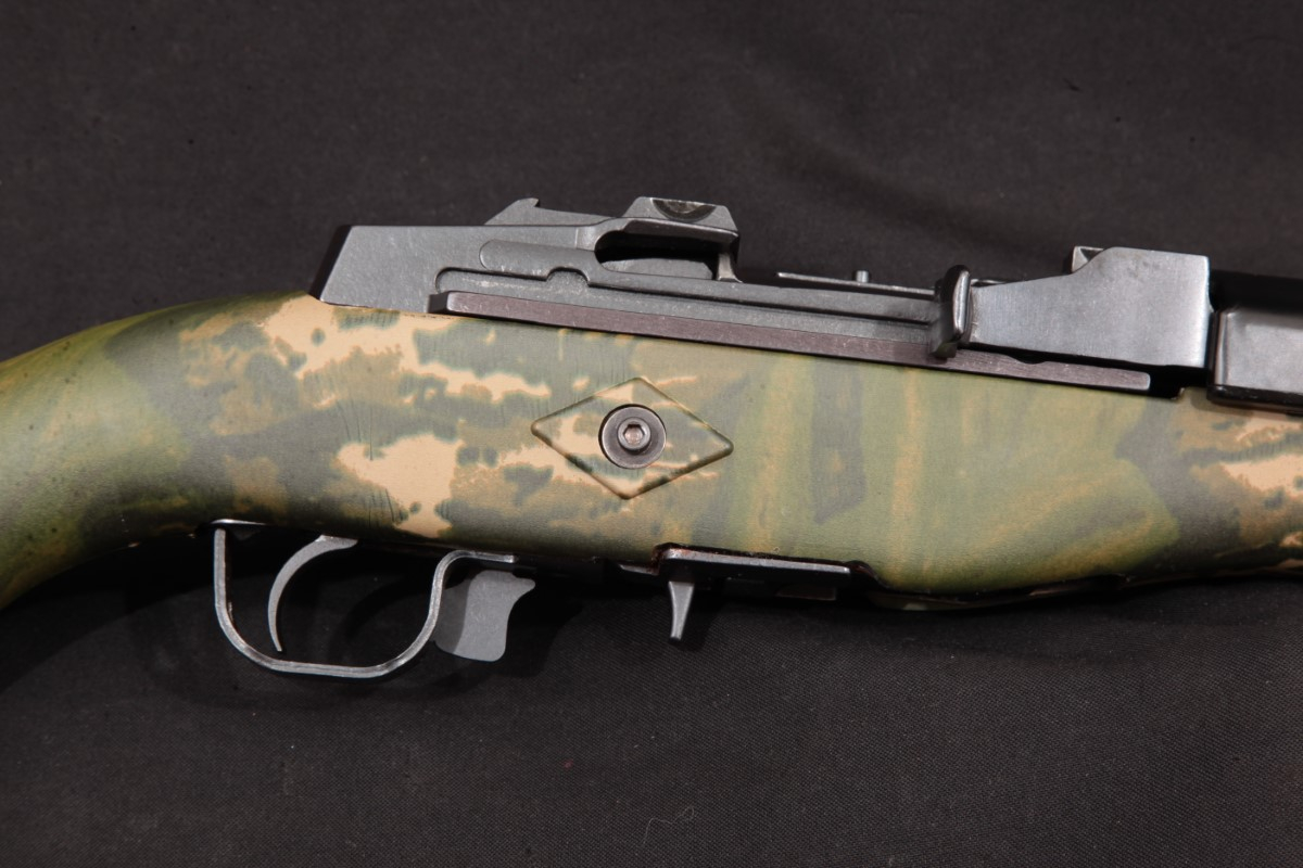 Sturm, Ruger & Co. Mini 14 .223 Rem. Semi-Auto Rifle W/ Green Woodland ...