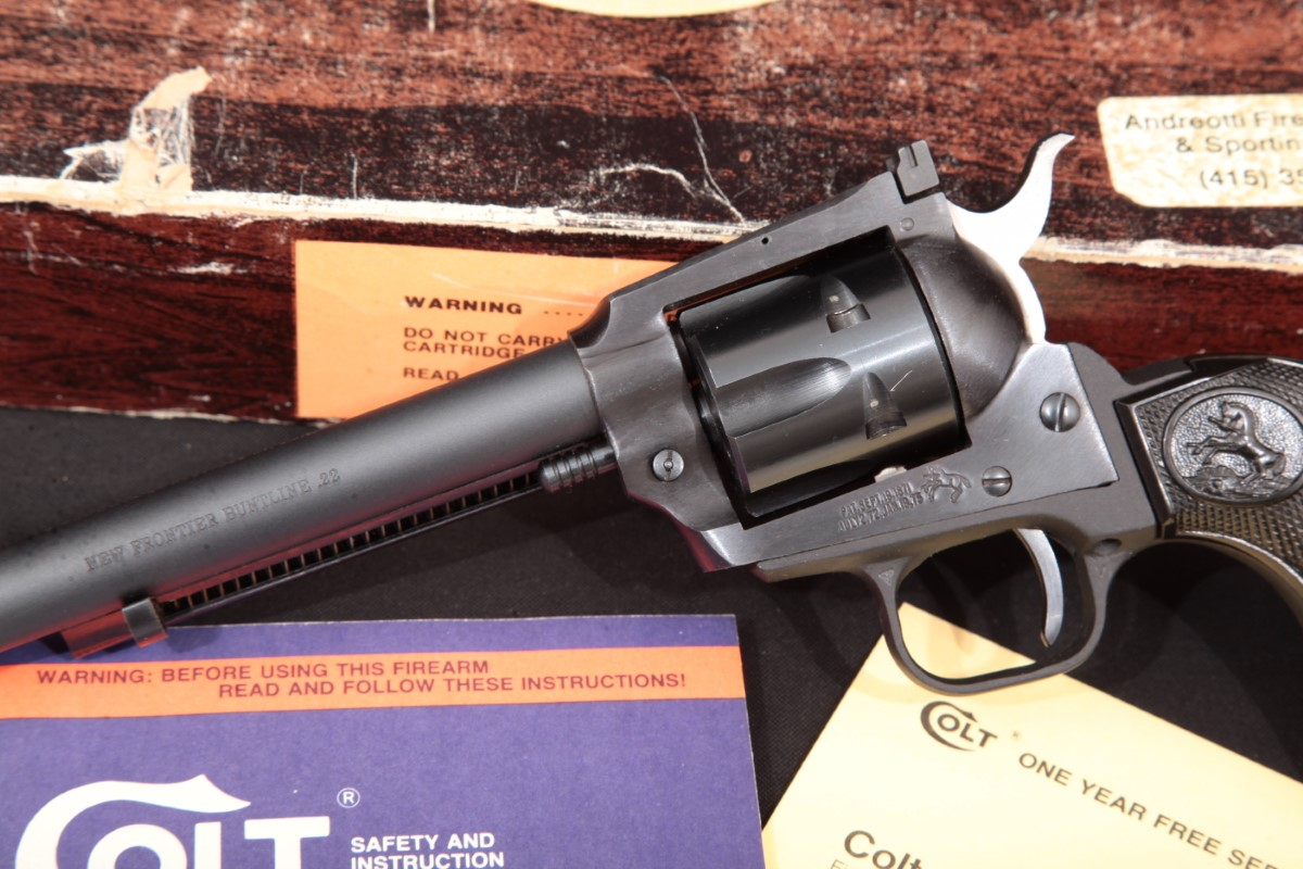 Colt Model New Frontier Buntline, Blue & Black 7 1/2" Sa Single Action ...