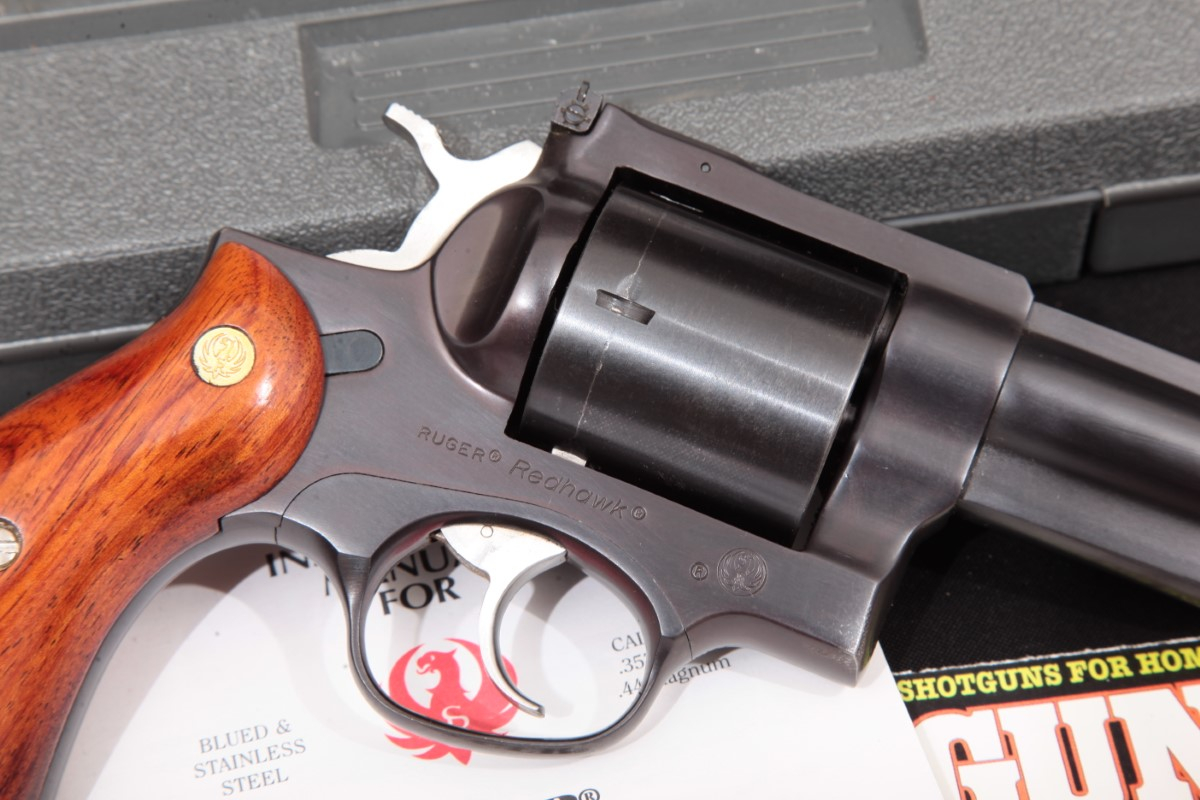 Ruger Custom Model Redhawk, Blue 4" 5-Shot Sa/Da Double Action Revolver ...