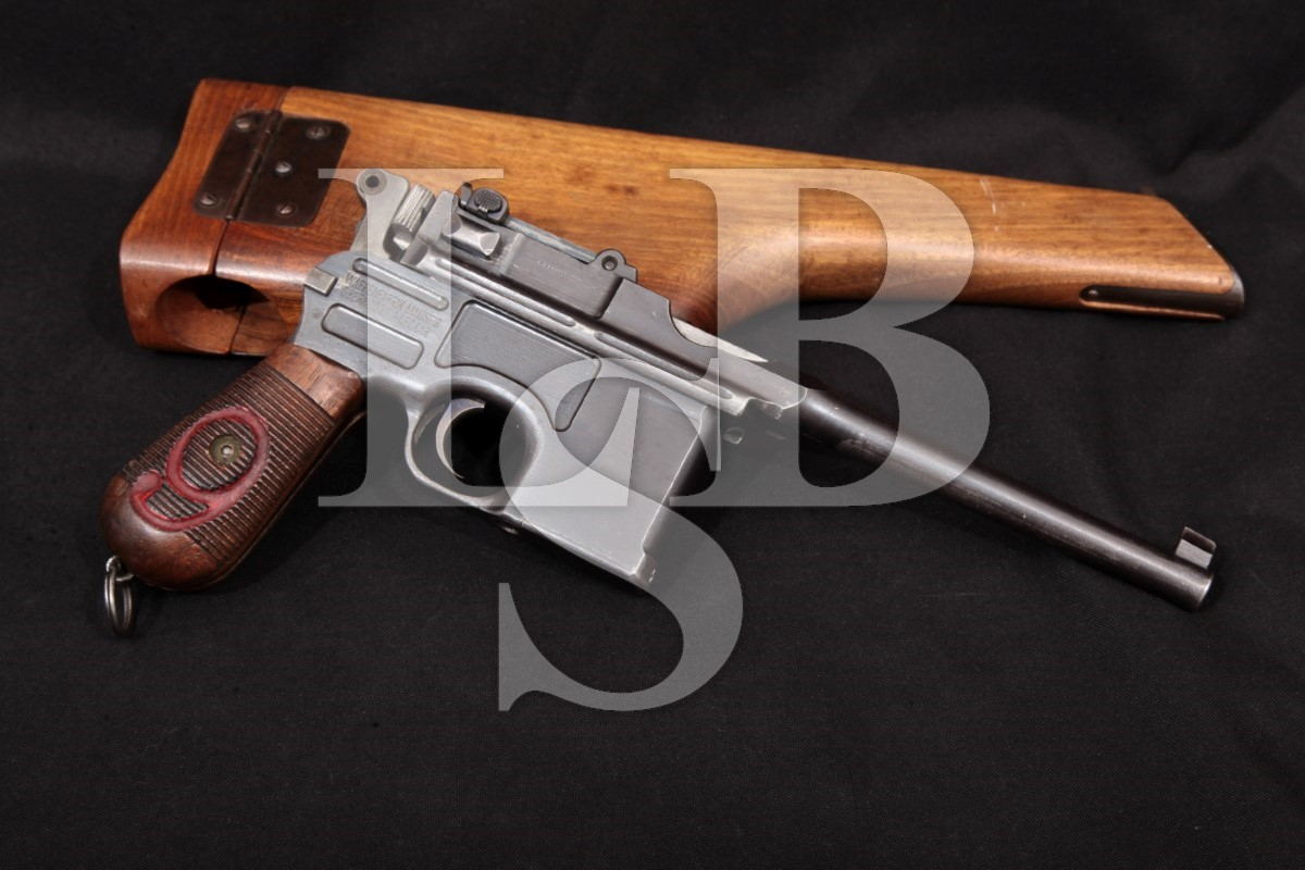 Mauser Rare C96 C-96 Broomhandle Military Contract Red Nine, Blue 5.5 ...