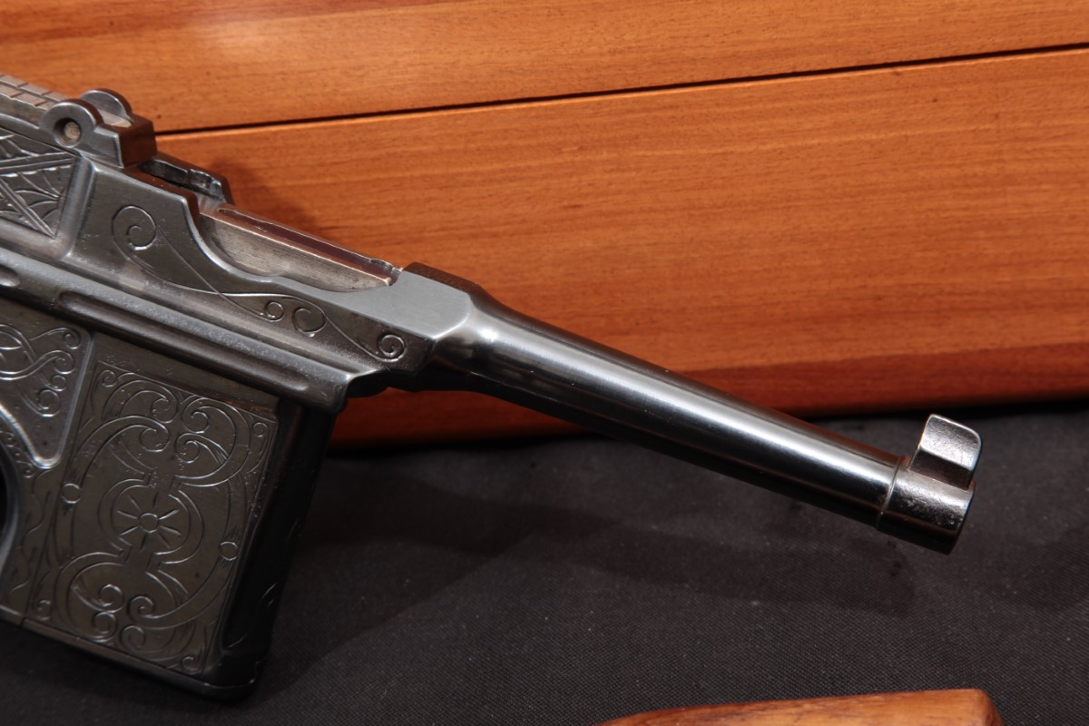 Mauser - C96 Broomhandle Late Post War Bolo Engraved Non-Import, Blue 4 ...