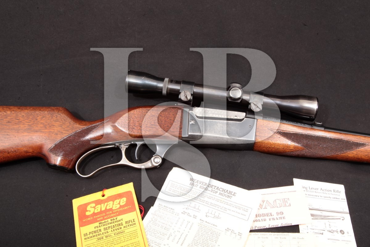 Savage Model 99F 99-F Featherweight Solid Frame, Blue 22” Lever Action ...
