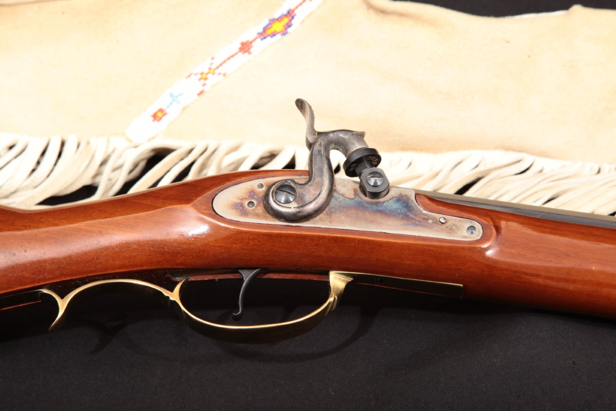 Pedersoli Kentucky Long Rifle, Blue/Brass 36" Octagonal Single Shot ...