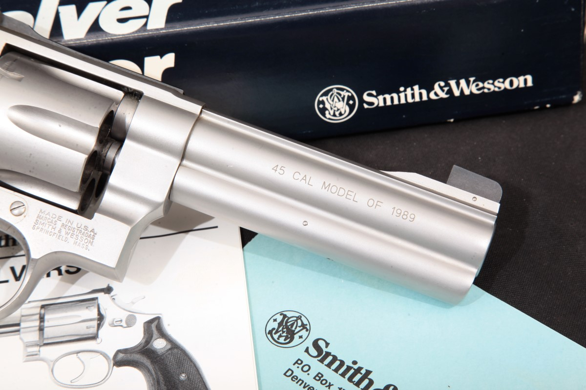 Smith & Wesson S&W Model 625-3 The Model Of 1989 .45 100927, Stainless ...