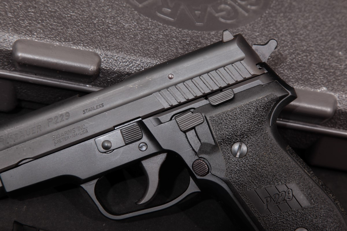Sig Sauer Model P229 P 229, Blue & Black 3 3/4" Sa/Da Semi Automatic ...
