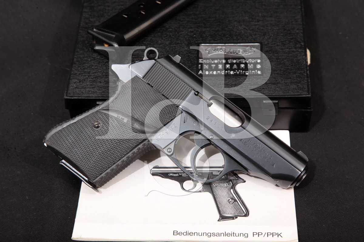 Walther West German Model PPK/S, Blued, 3 3/8” SA/DA Semi-Automatic ...