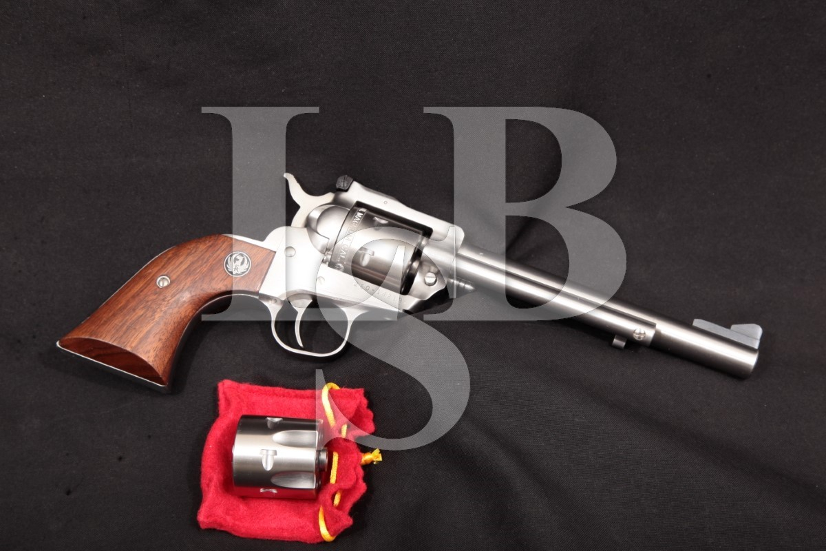 Sturm, Ruger & Co. New Model Single-Six Convertible, Stainless 6 1/2 ...