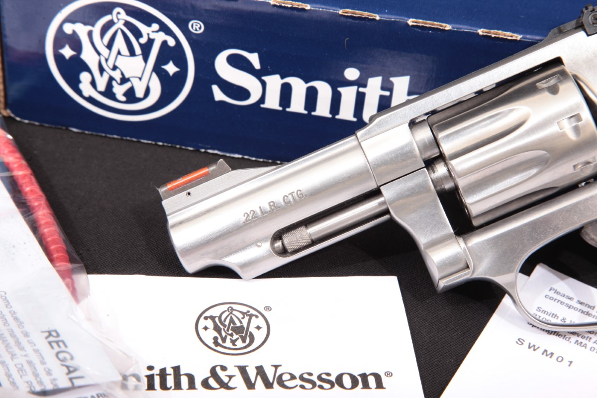 Smith & Wesson S&W Model 63-5 1977 .22 Kit Gun 162634, Stainless 3 In ...