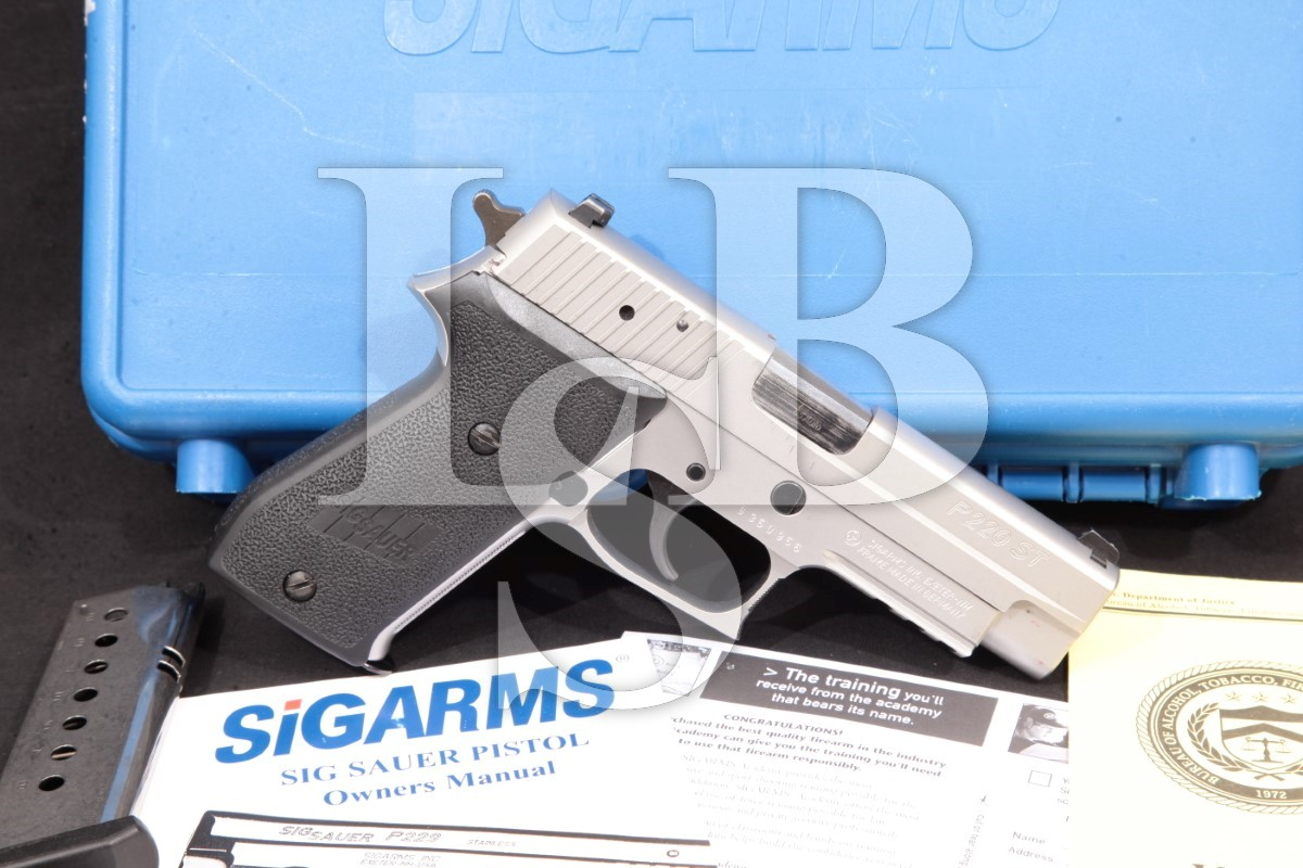 Sig Sauer Model P220 St P-220-45-Sp, Stainless 4.4" Sa/Da Semi ...