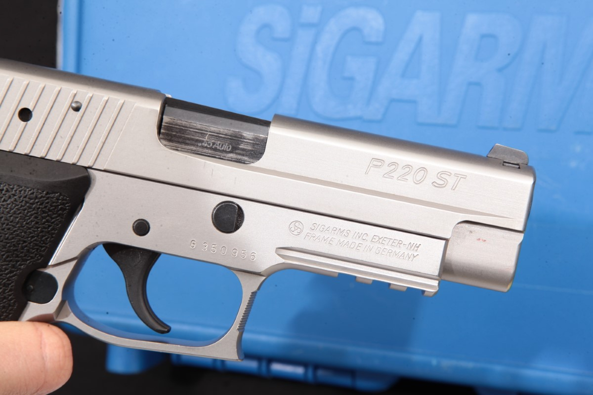 Sig Sauer Model P220 St P-220-45-Sp, Stainless 4.4" Sa/Da Semi ...