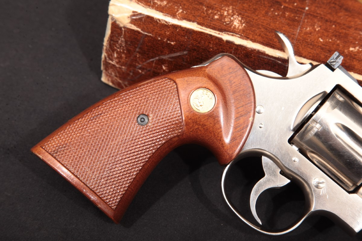 Colt Python Model I3661, Nickel 6" 6-Shot Sa/Da Double Action Revolver ...